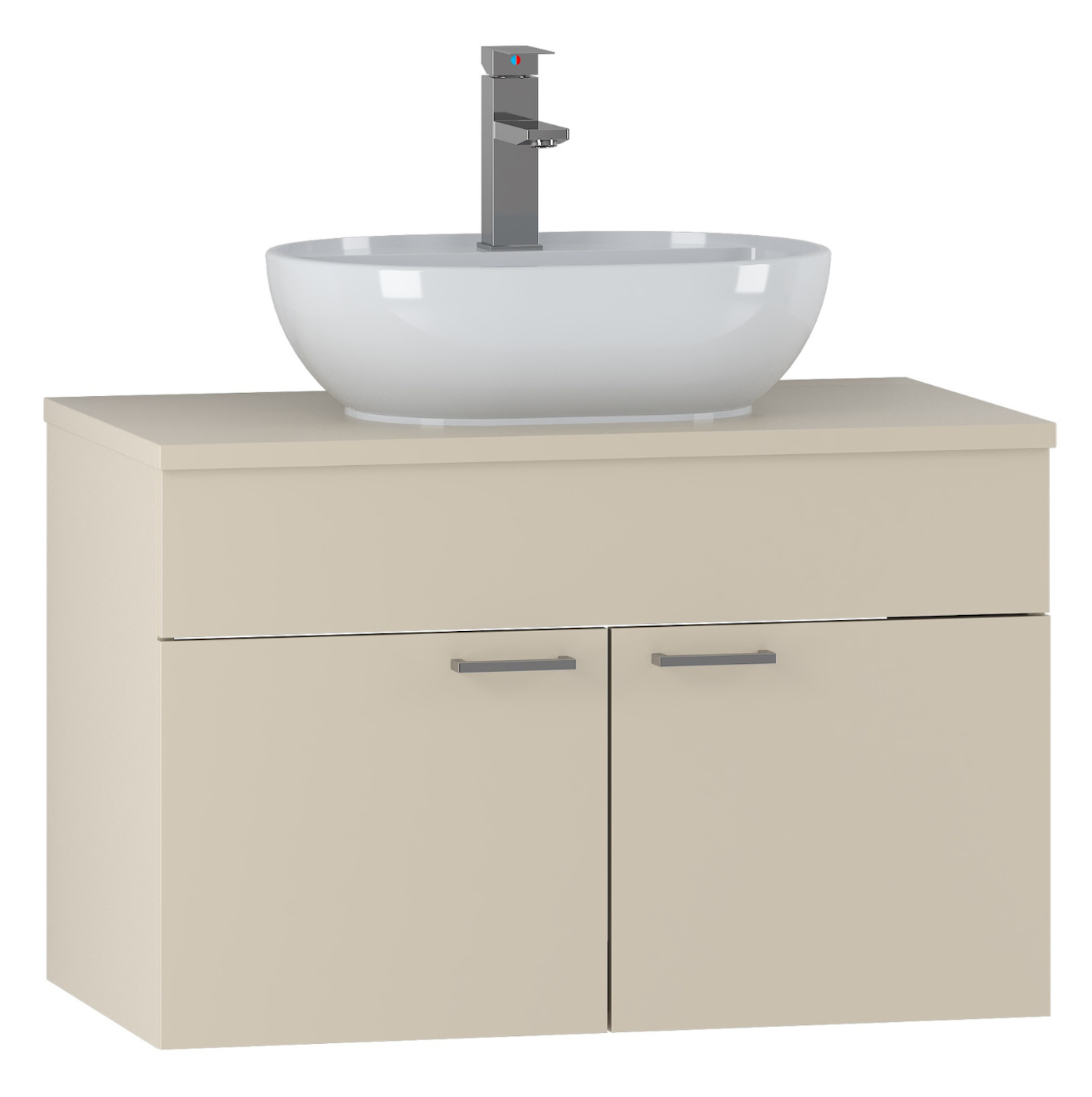 Wastafelkast Colorado 80cm - beige - Badplaats