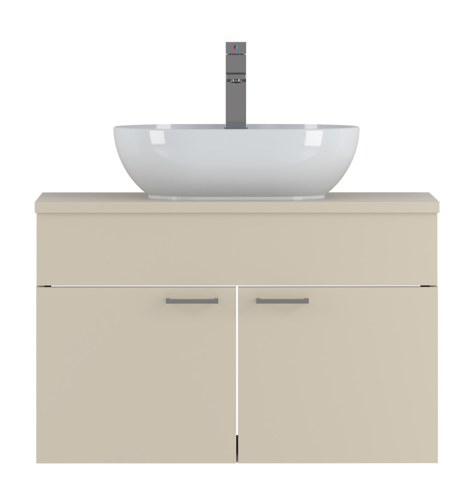 Wastafelkast Colorado 80cm - beige - Badplaats