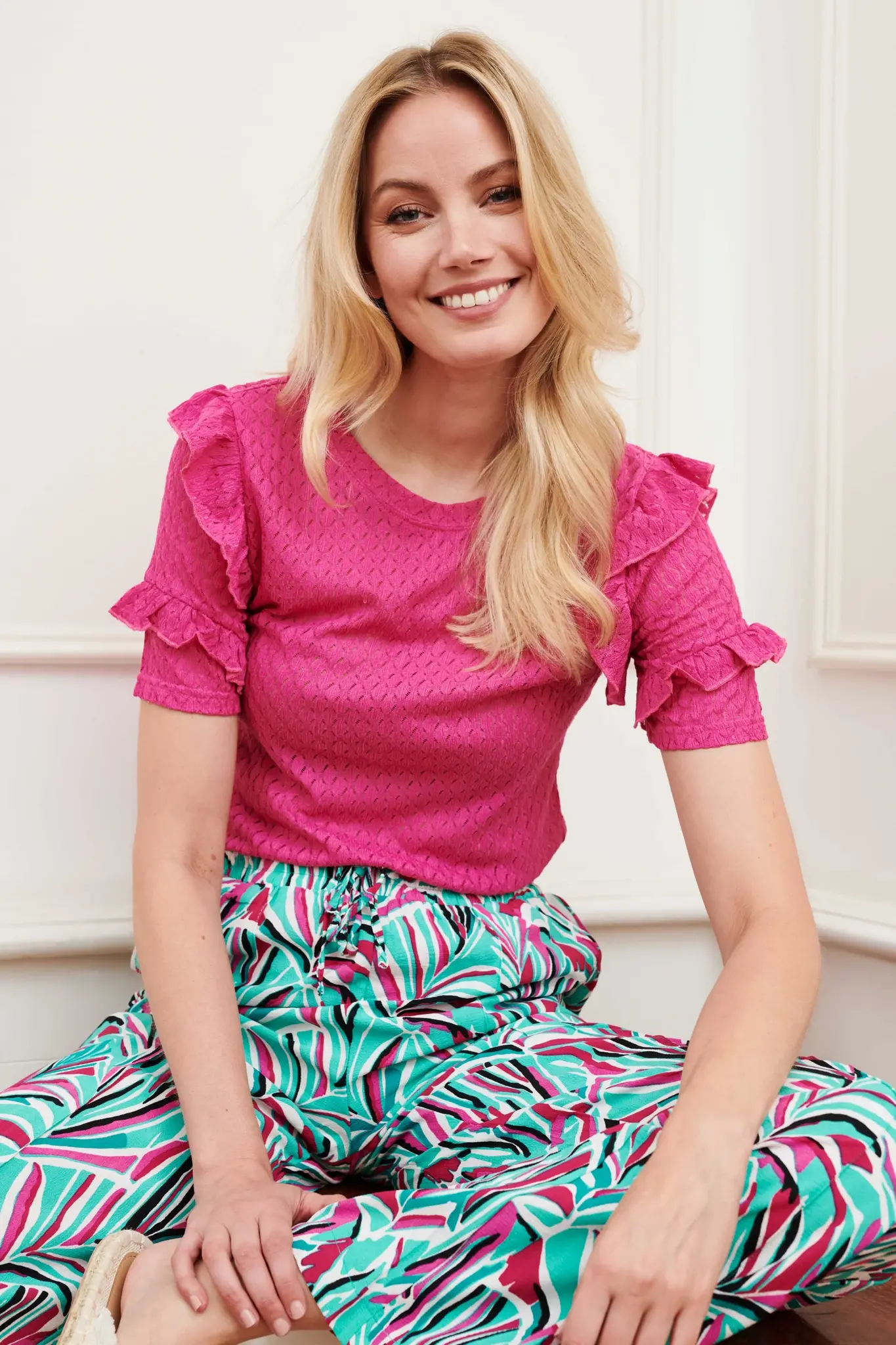 Lofty Manner Top Imani Pink - Iconic Musthaves