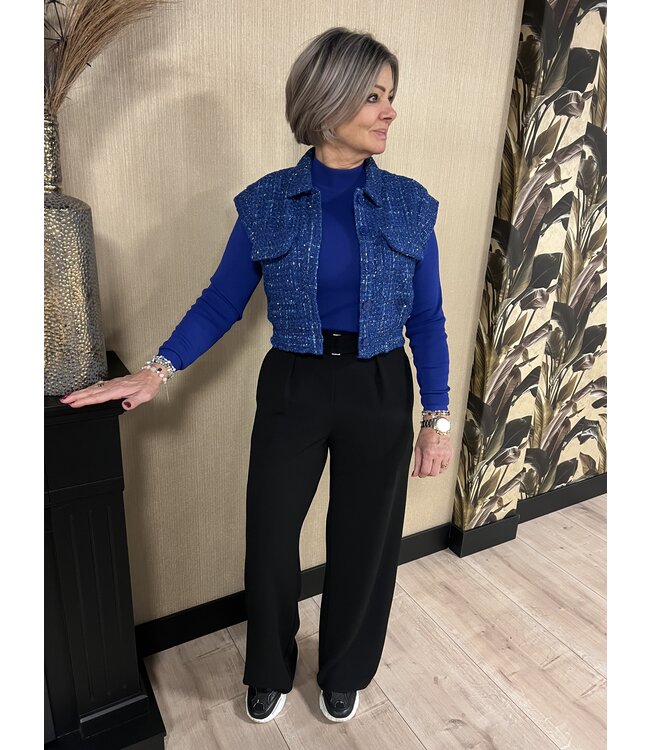 Lofty Manner Top Marie Blue - Iconic Musthaves