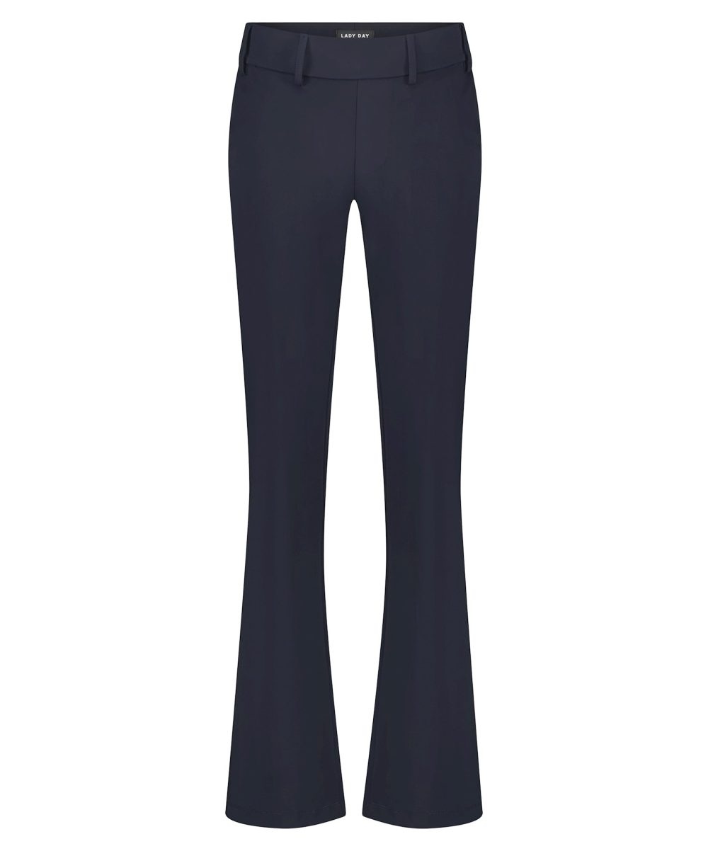 Lady Day Broek Long Poppy Flared Blue (Extra lang) - Iconic Musthaves