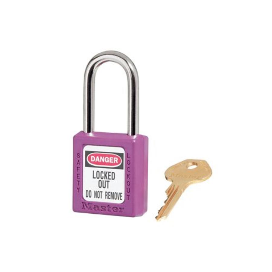 Master Lock Zenex safety padlock purple 410PRP - lockout-tagout-shop