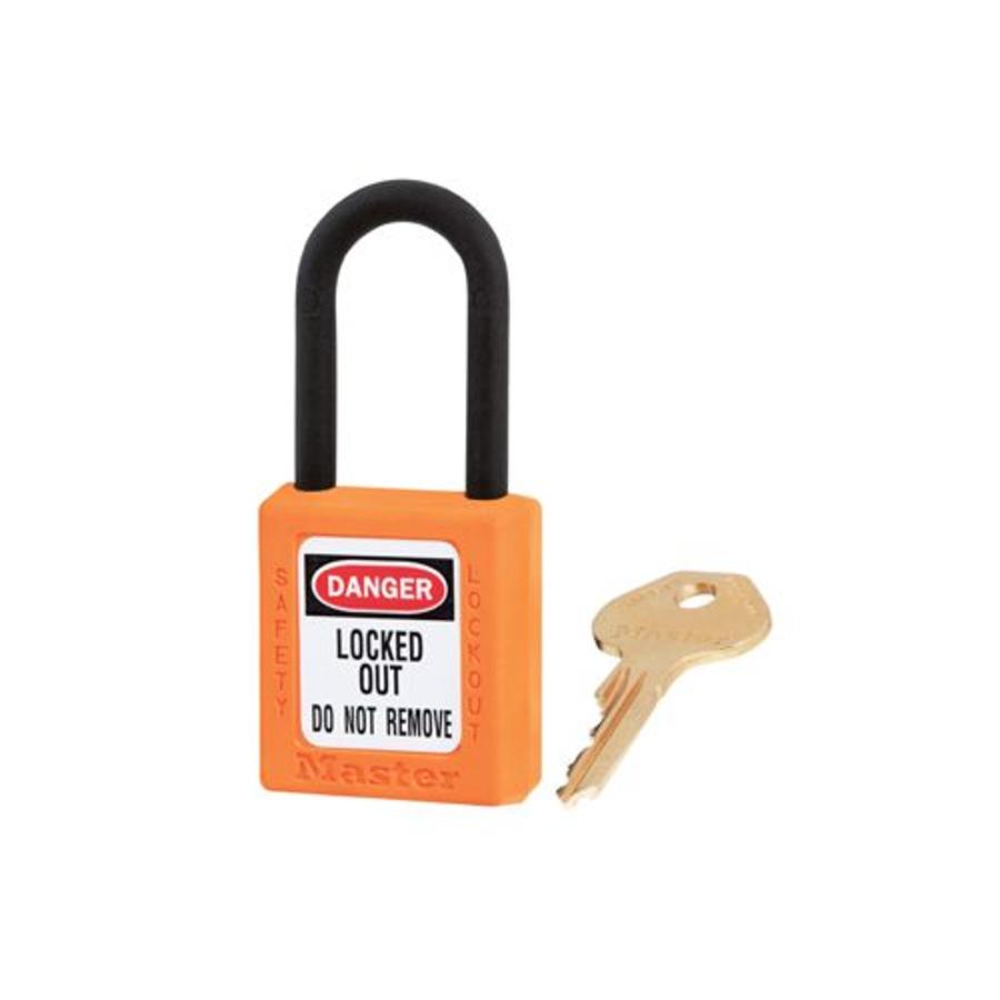 Zenex safety padlock orange 406ORJ - lockout-tagout-shop