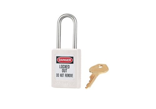Master Lock Zenex safety padlock white S33WHT - lockout-tagout-shop
