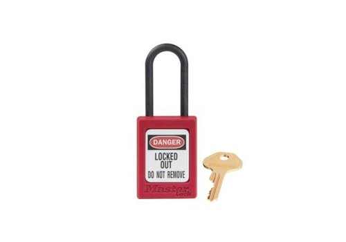 Master Lock padlock 411RED wit steel shackle or 411KARED Keyed Alike ...