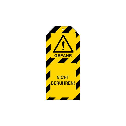 Warning tags danger German - lockout-tagout-shop