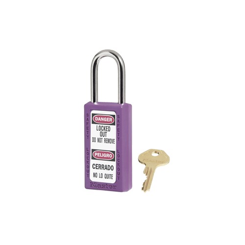 Master Lock padlock 411PRP wit steel shackle or 411KAPRP Keyed Alike - lockout-tagout-shop