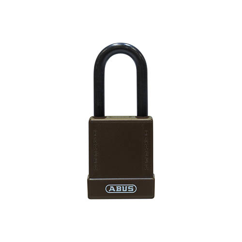 Abus safety padlock with brown cover 76/40 - lockout-tagout-shop