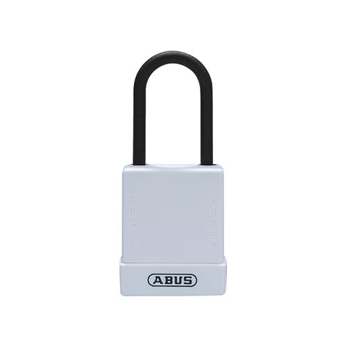 Abus safety padlock with white cover 76PS/40 - lockout-tagout-shop
