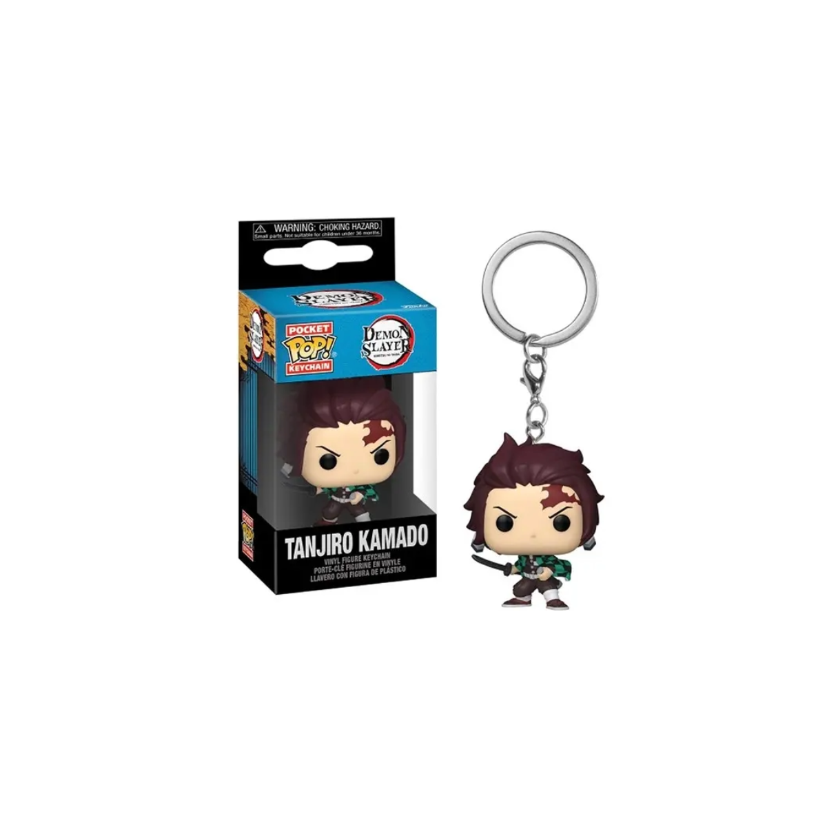 Funko POP! Keychain: Demon Slayer- Tanjiro