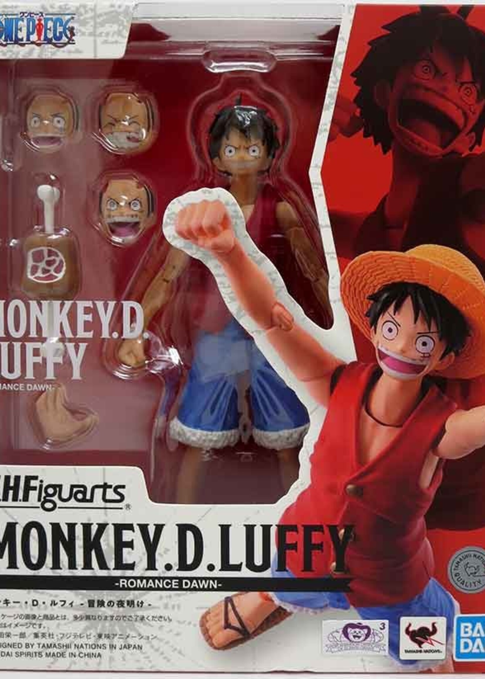 One Piece S.H. Figuarts Action Figure Monkey D. Luffy Romance Dawn 15 ...