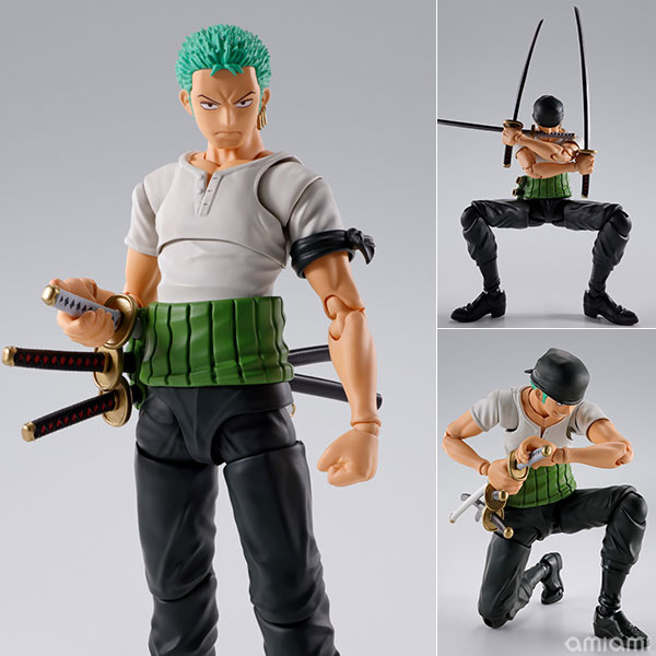 One Piece S.H. Figuarts Action Figure Roronoa Zoro Romance Dawn Ver. 15 ...
