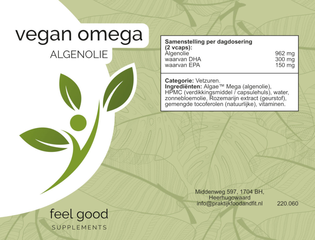 Vegan Omega. Vegetarische bron van omega vetzuren. Hoog in DHA en EPA ...