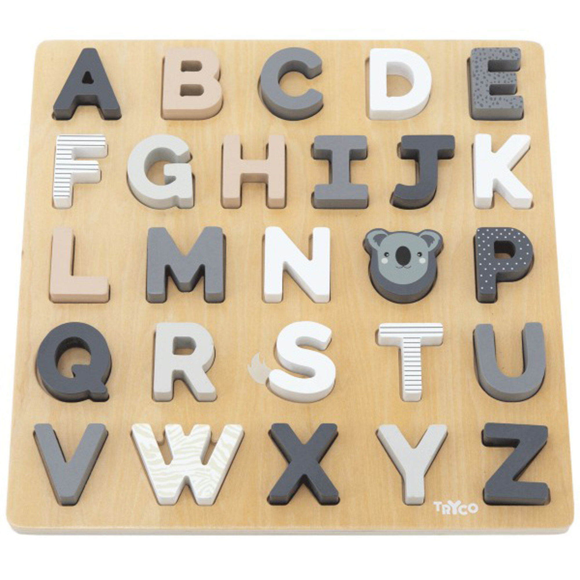 Houten Alfabet Blokjes - Tryco - BALUNE