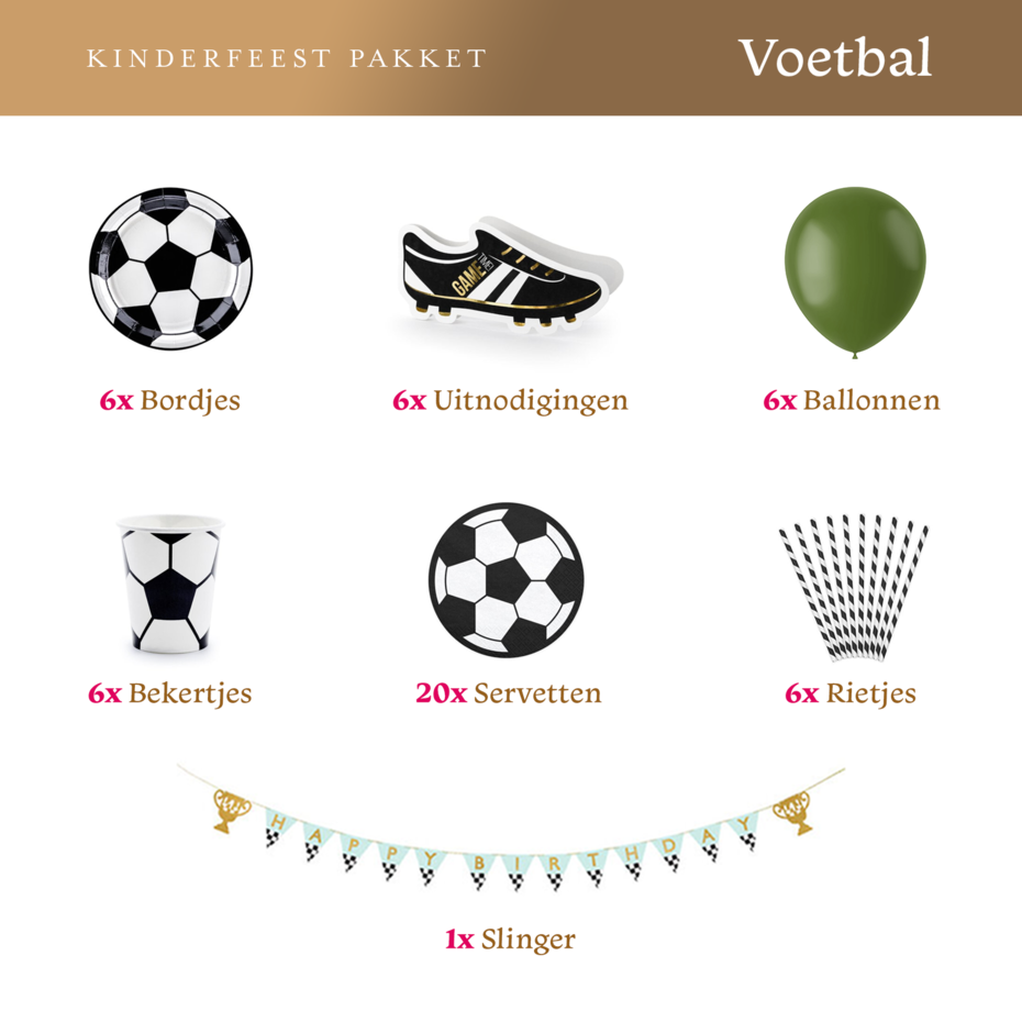 Voetbal kinderfeest versiering voor een onvergetelijke voetbalfeestje ...