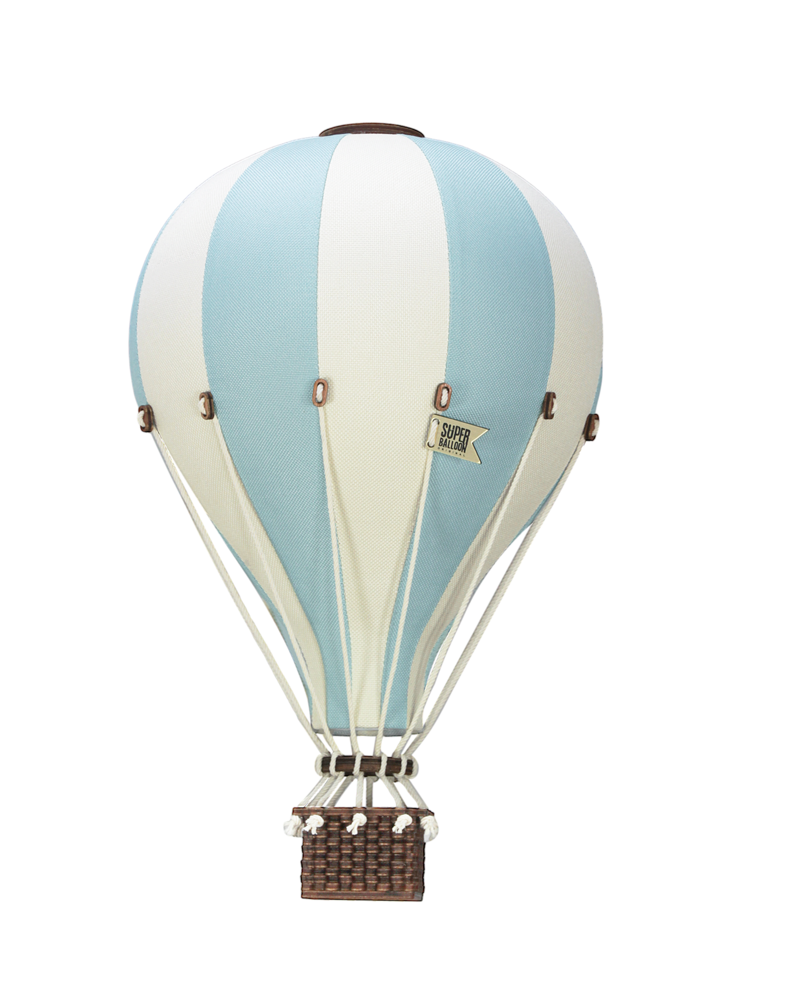 Luchtballon - wit en lichtblauw (Klein) | Super Balloon - BALUNE
