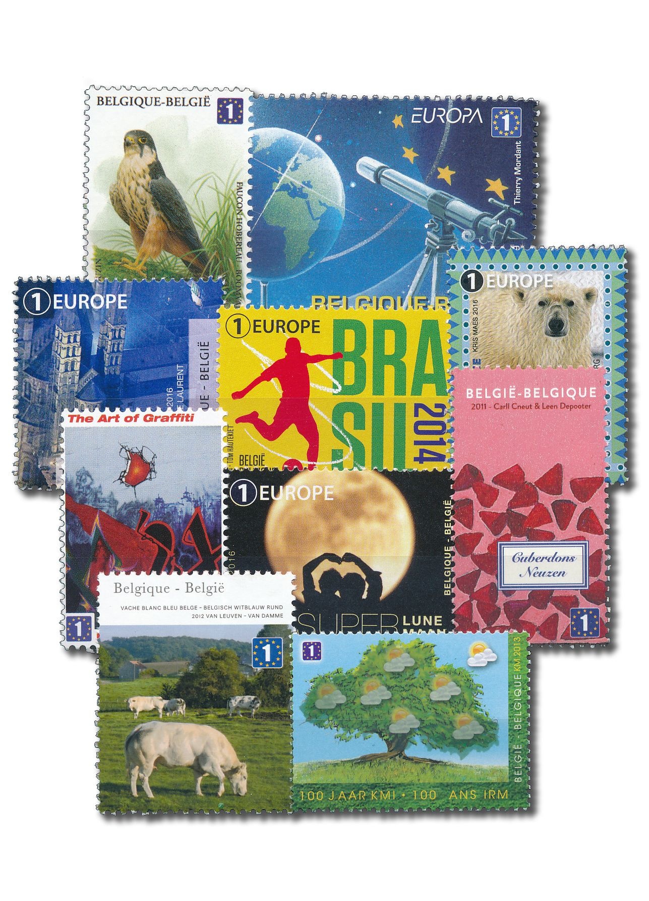 Buy stamps Bpost Europe - 10 stamps - Rate 1 - Stamps.be