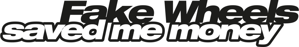 Fake wheels saved me money - Tuningstickers