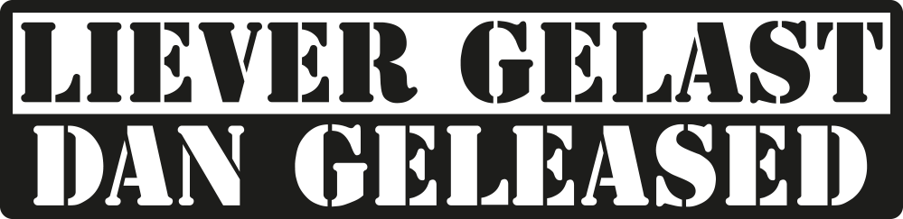 Liever gelast dan geleased - Tuningstickers
