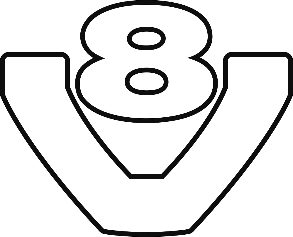 Scania V8 - outline - Tuningstickers