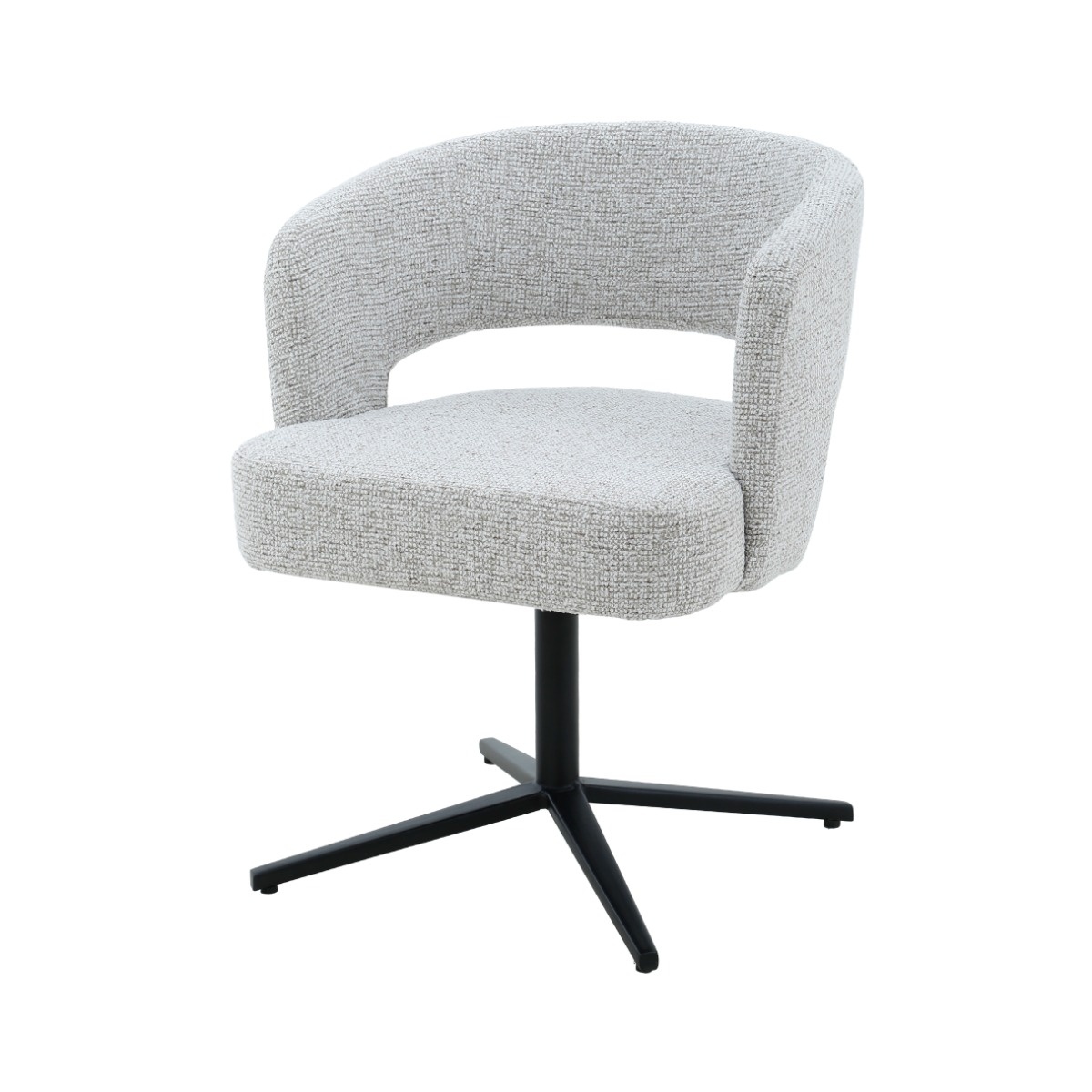 Beige eetkamerstoel Isabel van Livingfurn – Moderne draaistoel ...