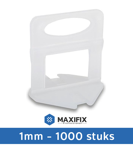 Maxifix Levelling Clips - 1mm - 1000st - BouwCity