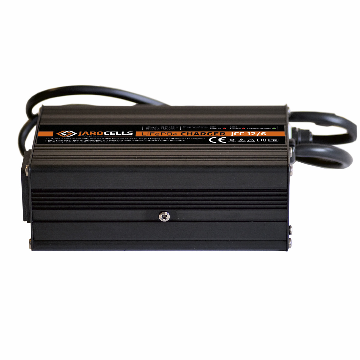 Jarocells Lithium-Lifepo4 Lader 12V 6Ah - Hareco Hengelsport
