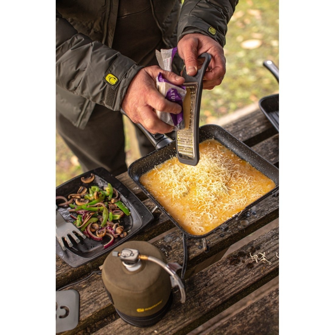 Ridgemonkey Connect Pan & Griddle XXL Granite Edition - Hareco Hengelsport
