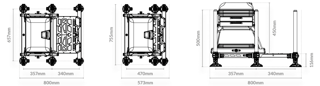 Preston Inception Station Graphite Edition - Hareco Hengelsport