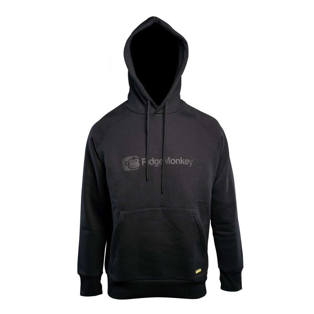 Ridgemonkey Apearel Dropback Heavyweight Hoody Black - Hareco Hengelsport