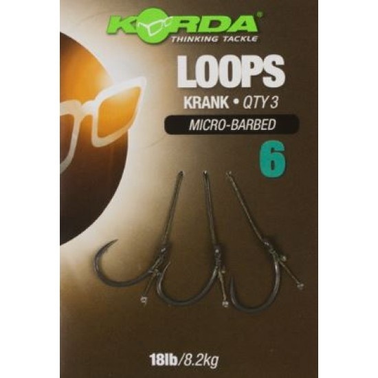 Korda Loop Rigs Krank Barbless - Hareco Hengelsport