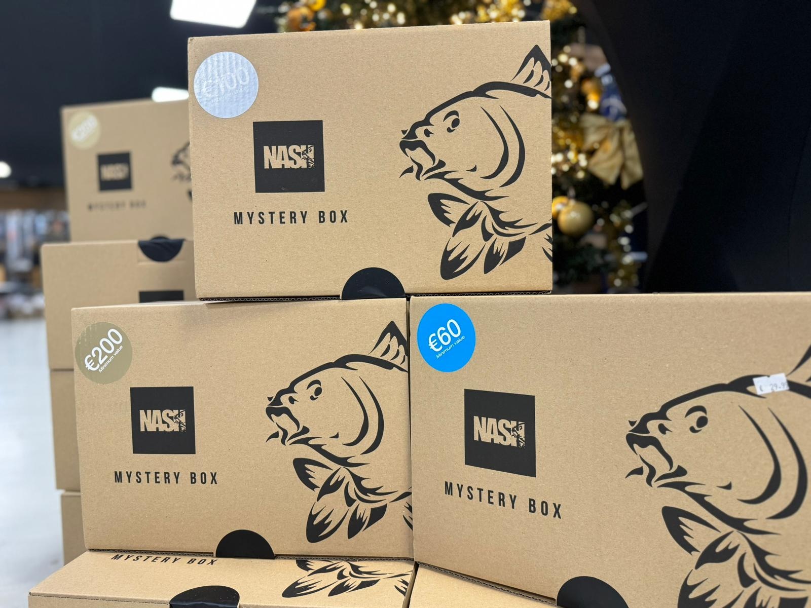 Nash Mystery Box € 200,- + - Hareco Hengelsport