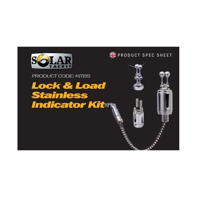 Solar Tackle Lock & Load Indicator Head Kit Stainless - Hareco Hengelsport