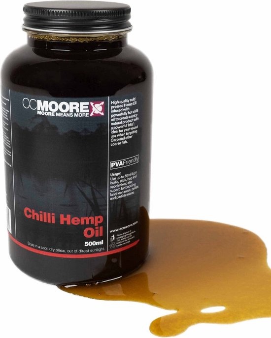 CCMoore Chilli Hemp Oil 500ml - Hennep Olie met Chilli - Hareco Hengelsport