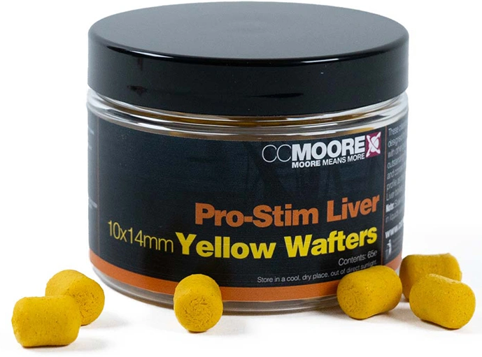 CCMoore Pro Stim Liver Yellow Dumbell Wafters - Bestel nu bij Hareco ...