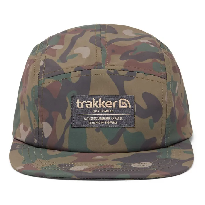 Trakker Techpro Camo 5 Panel Cap - Hareco Hengelsport