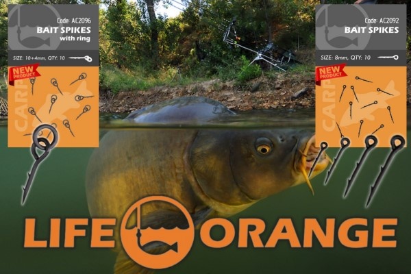 Life Orange Bait Spikes - Hareco Hengelsport