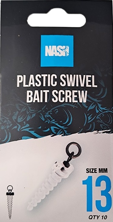 Nash Plastic Swivel Bait Screw 13mm - Hareco Hengelsport