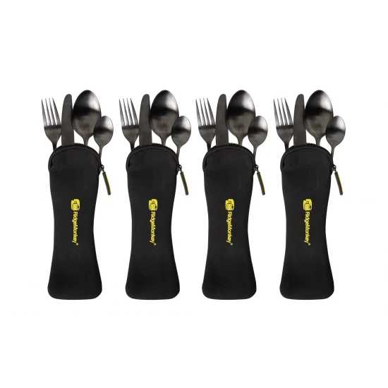 Ridgemonkey DLX Cutlery Set Four Pack *2024 - Hareco Hengelsport