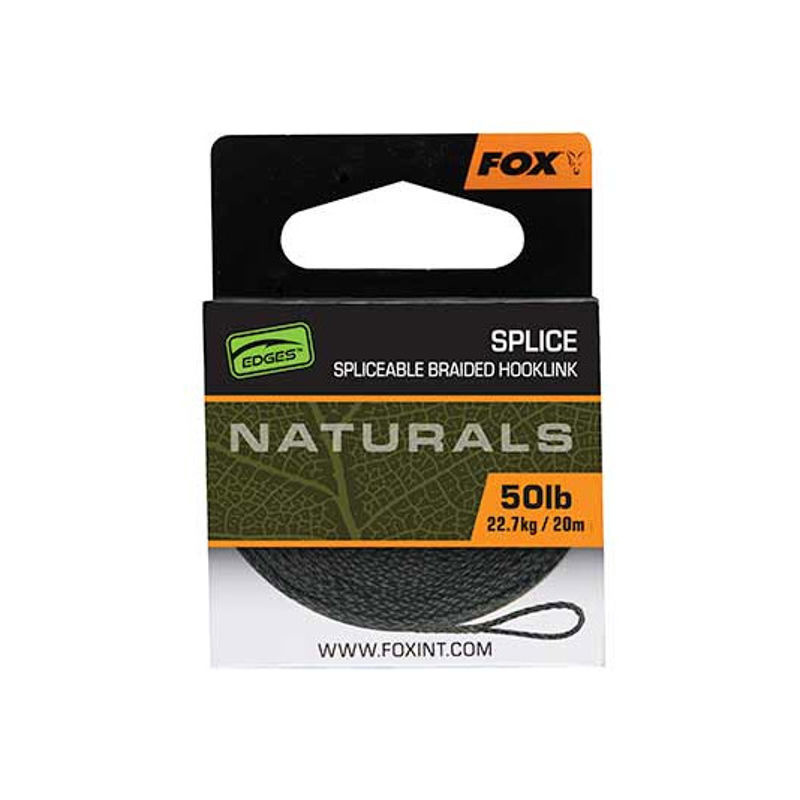 Fox Edges Naturals Spliceable Braided Hooklink - Hareco Hengelsport