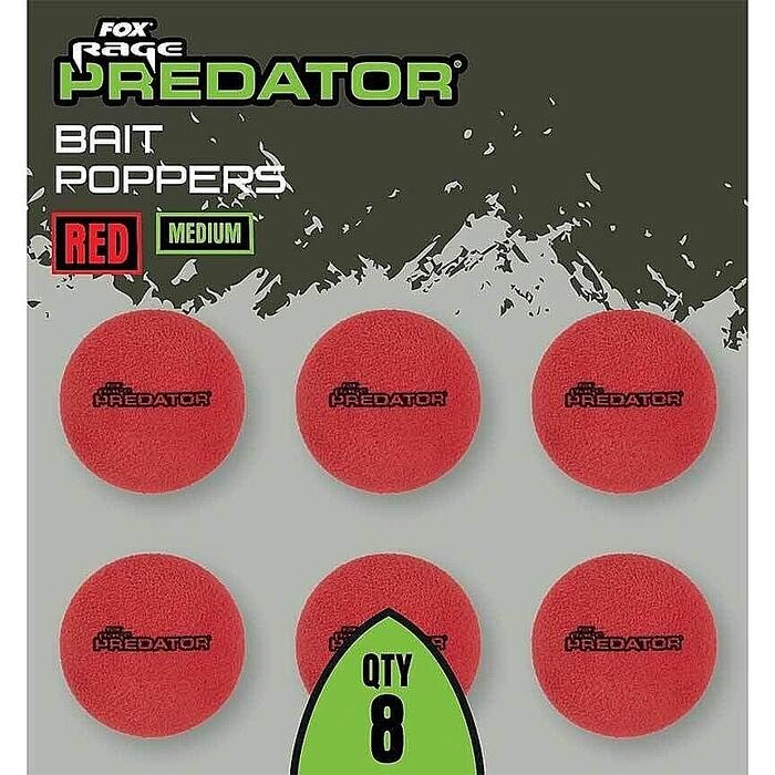 Rage Predator Bait Poppers Red - Hareco Hengelsport