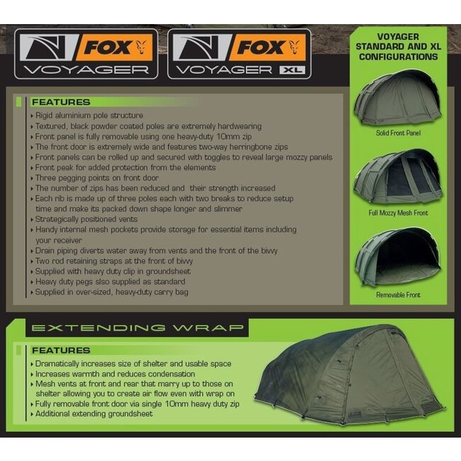 Fox Voyager Extended Wrap **laatste kans** - Hareco Hengelsport