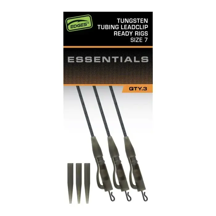 Fox Edges Tungsten Tubing Leadclip Ready Rigs - Hareco Hengelsport