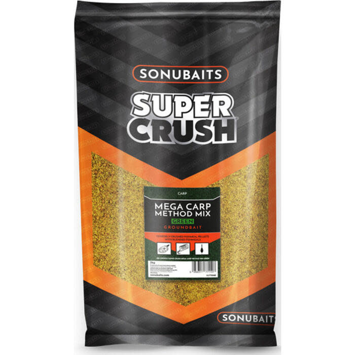 Sonubaits Supercrush Groundbait Mega Carp Method Mix Green - Hareco ...