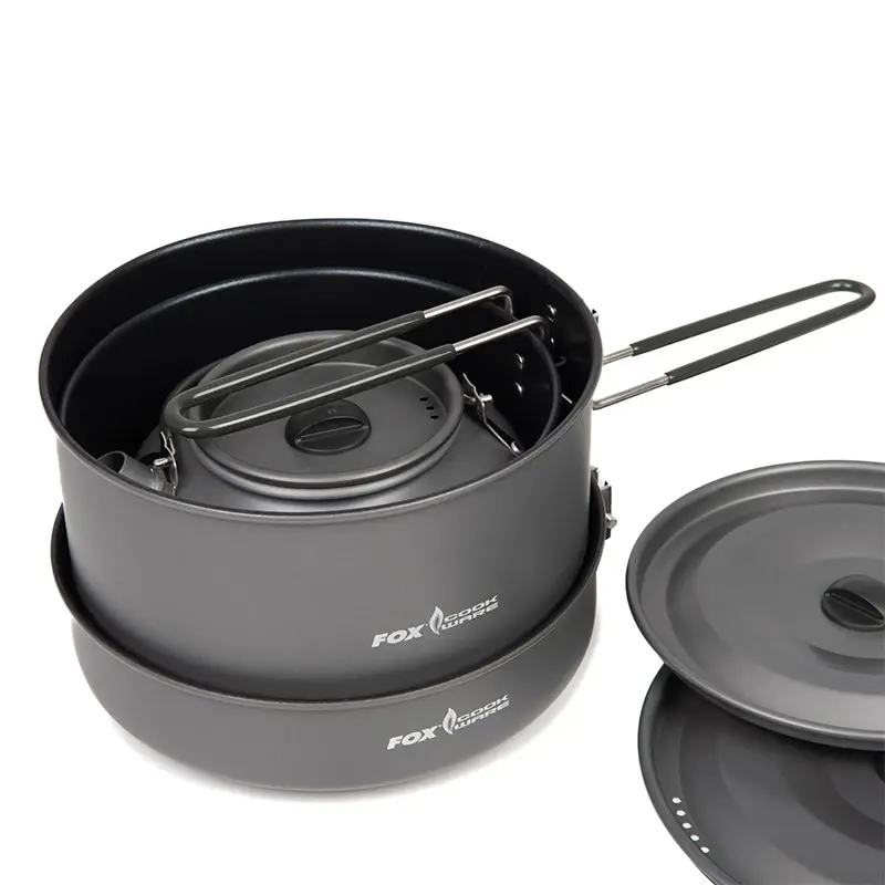 cookware deluxe cookset (4stuks) - Hareco Hengelsport