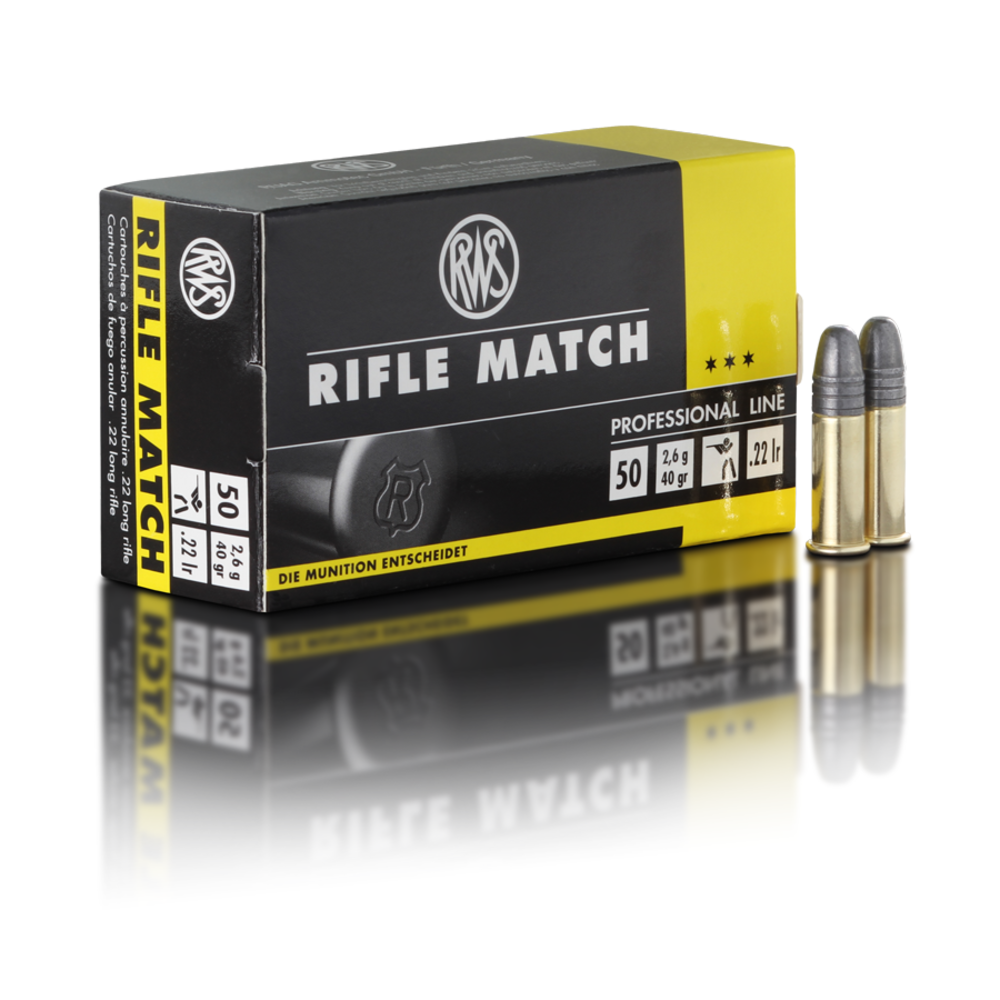 RWS Rifle Match .22 LR 40 grain | SEM Jacht & Schietsport