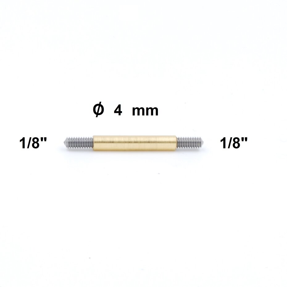 Cleaning Rod Adapter Dewey 1/8" external thread - 1/8" external thread ...
