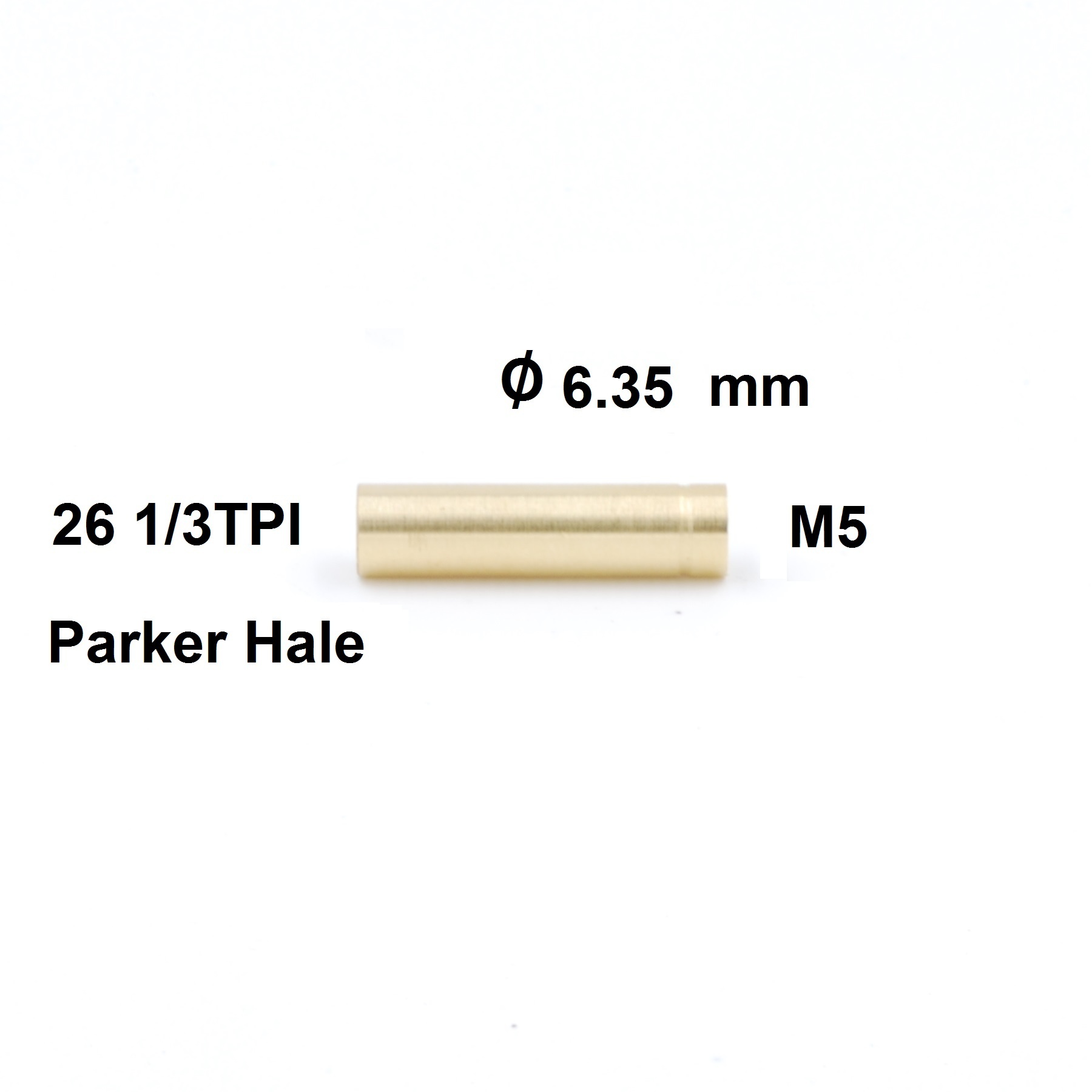 Cleaning Rod Adapter Parker Hale internal thread - M5 internal thread ...