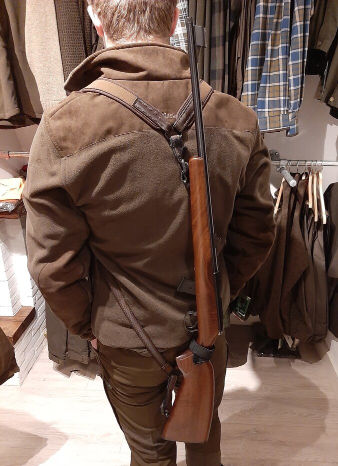 Backpack rifle sling with neoprene green by Niggeloh | SEM Jacht ...