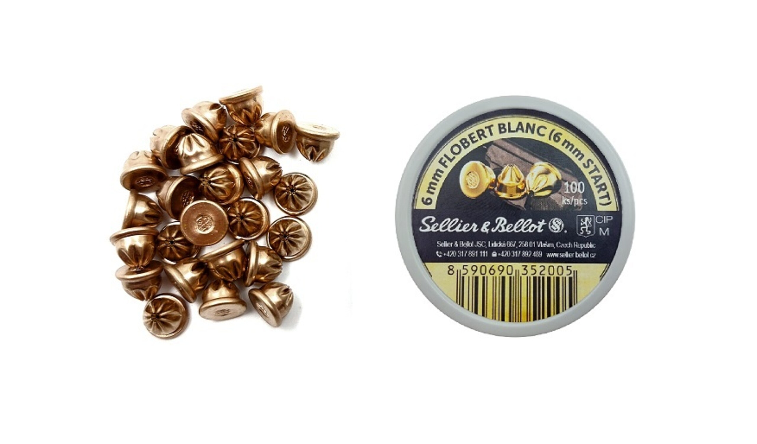 S&B 6mm Flobert Alarmpistool patroon | SEM Jacht & Schietsport